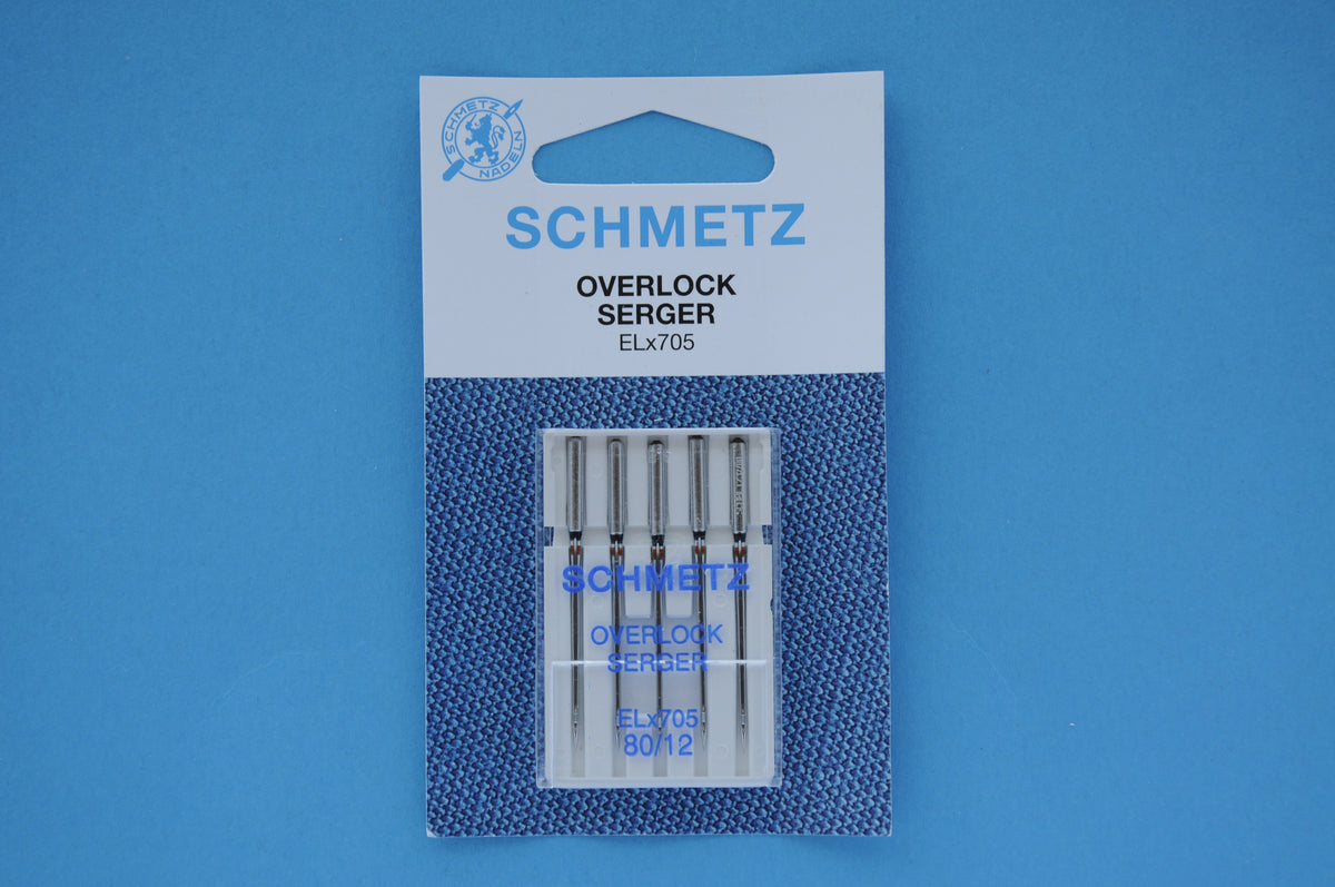 Schmetz ELx705 Domestic Overlock/Coverstitch Needle Size 80/12 - 5 pac – S and P Sewing Supplies